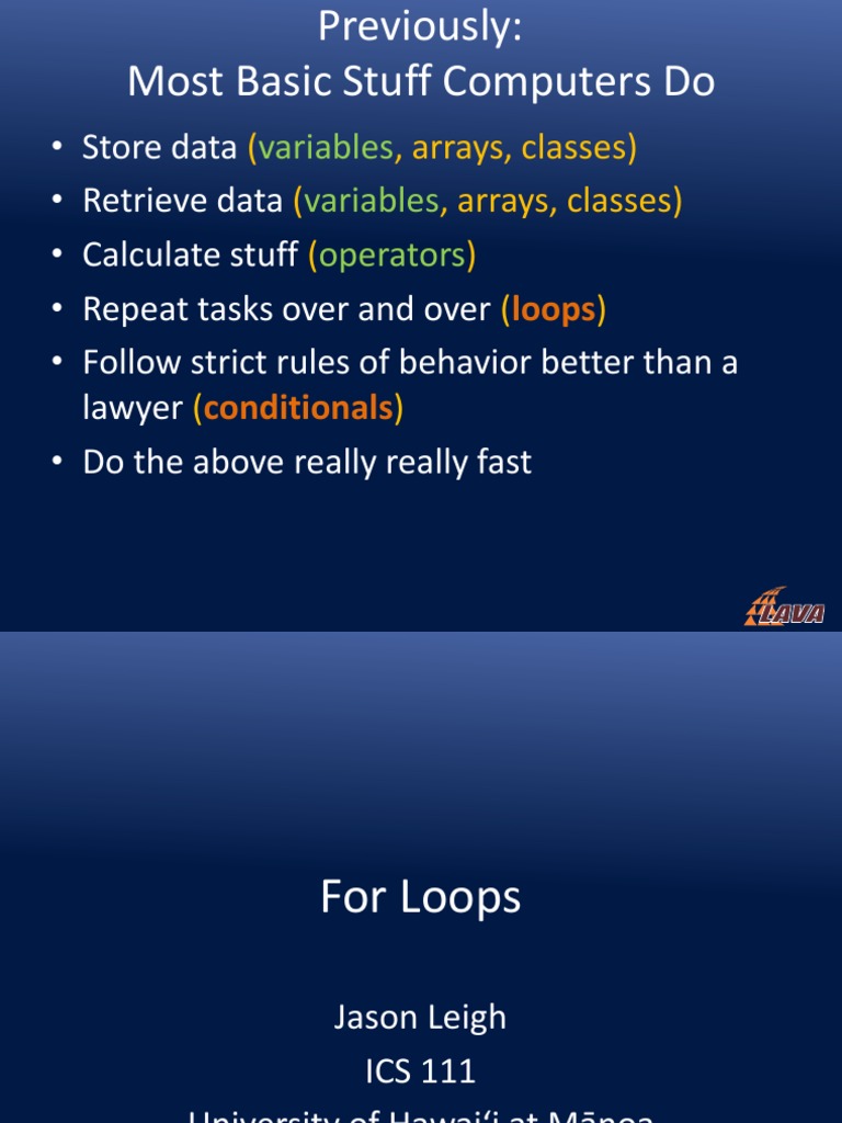 For Loops | Download Free PDF | Software Development | Computer Engineering