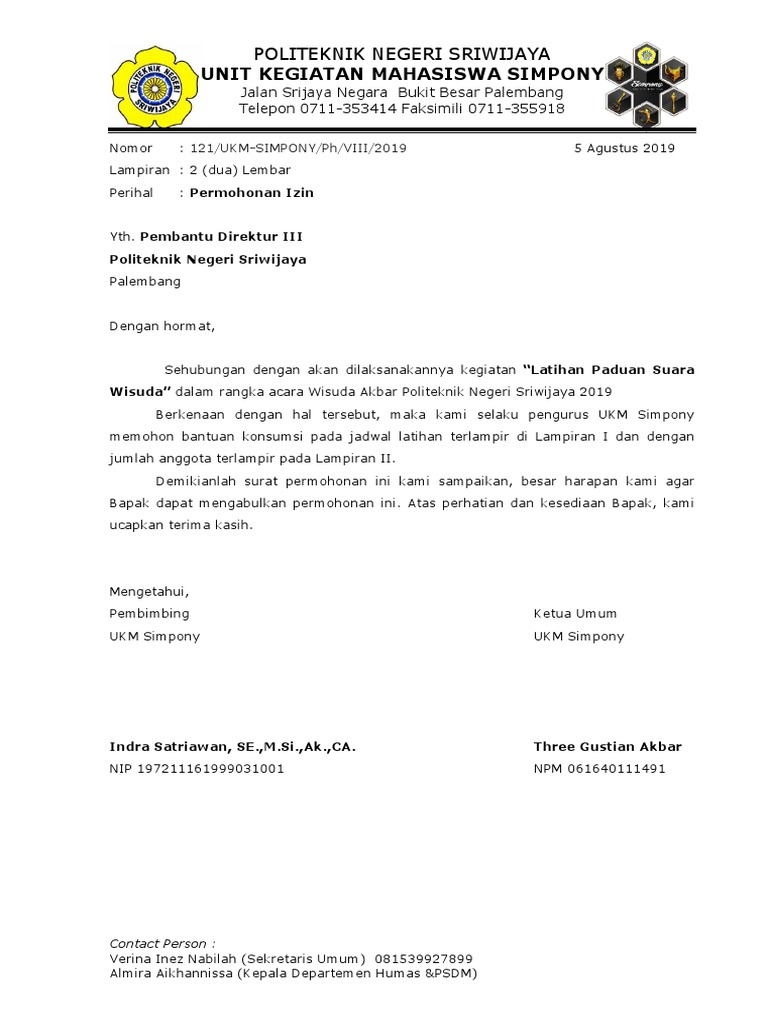 Permohonan Konsumsi Padus Ke PD III | PDF