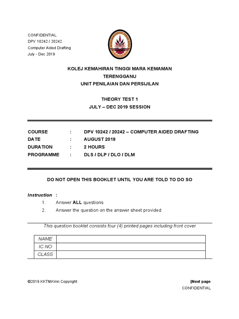 0001 JD19 - CAD - Practical Test 1 | PDF | Typefaces | Typography