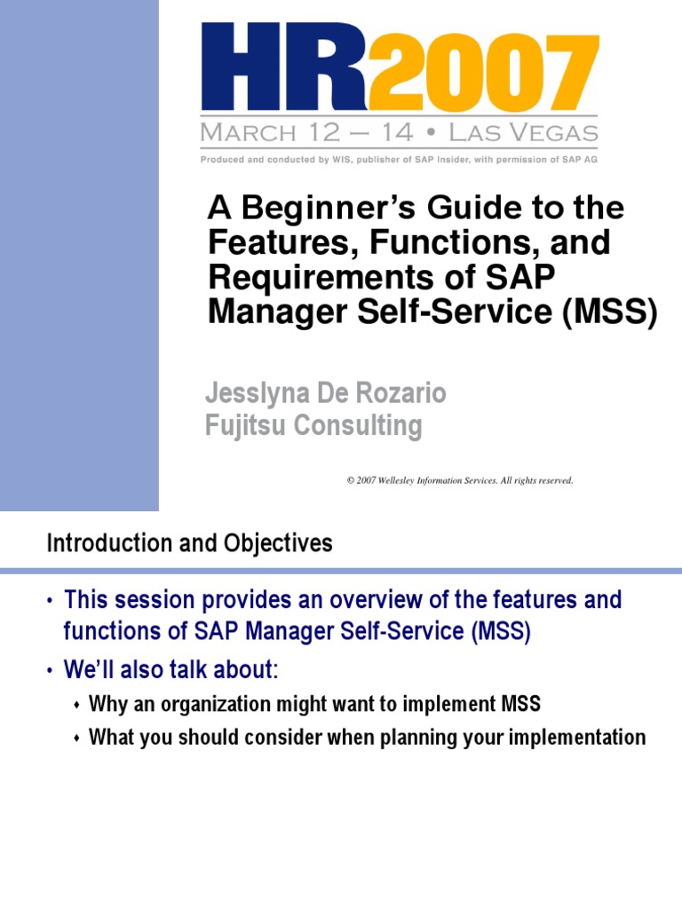 ESS MSS A Beginner's Guide To The Features - Functions - and ...