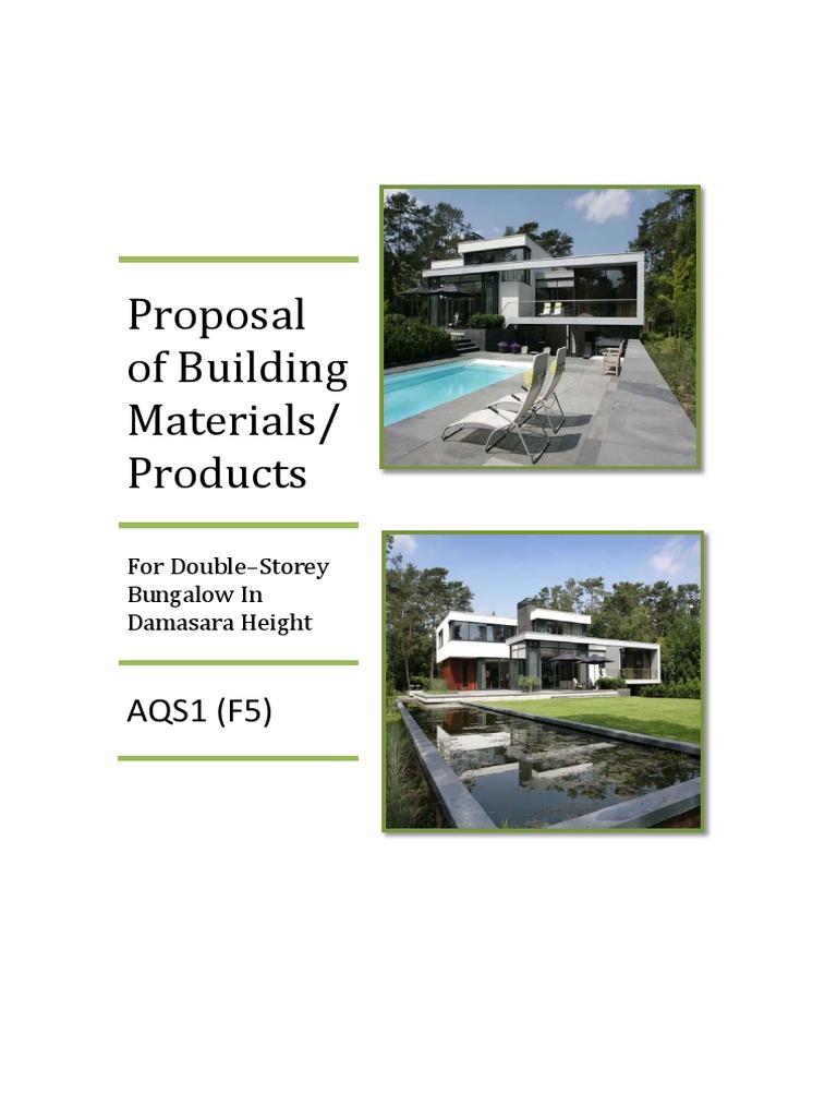 Proposal of Building Materials/ Products: AQS1 (F5) | PDF | Flooring | Tile