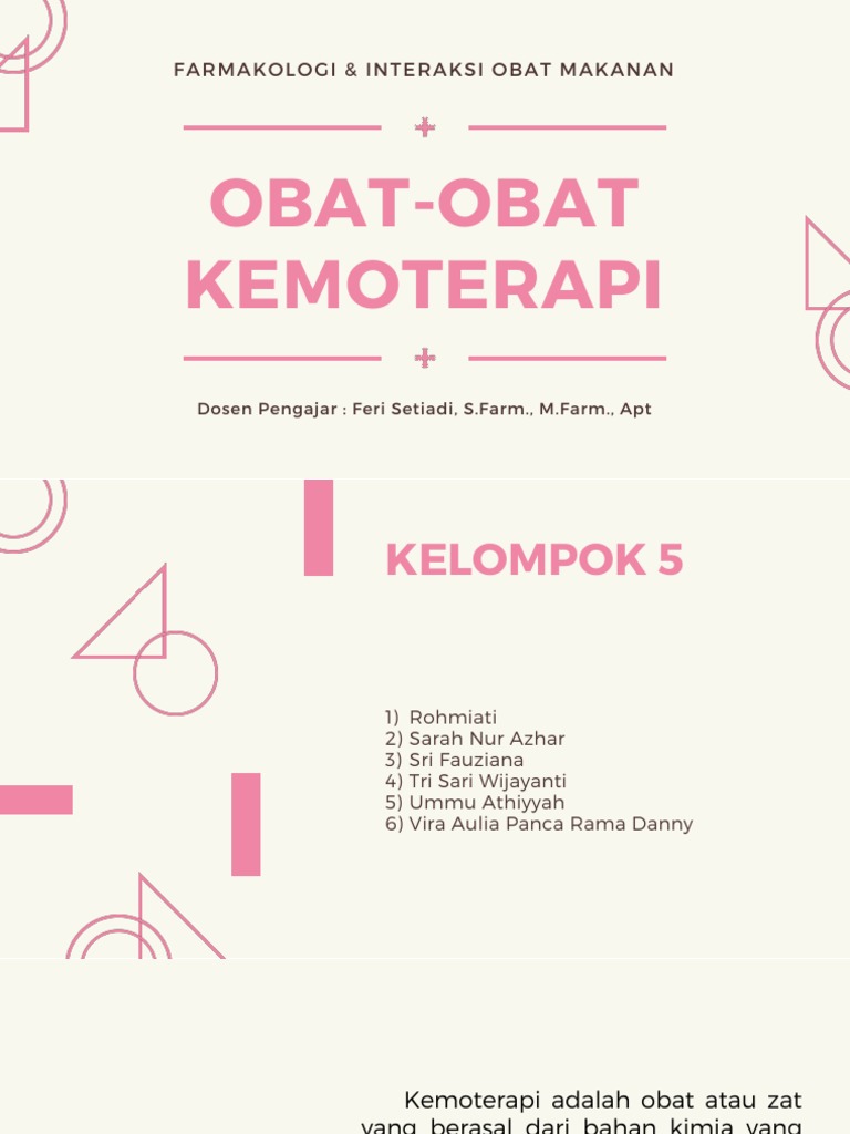 Panduan Obat Kemoterapi dan Efeknya | PDF