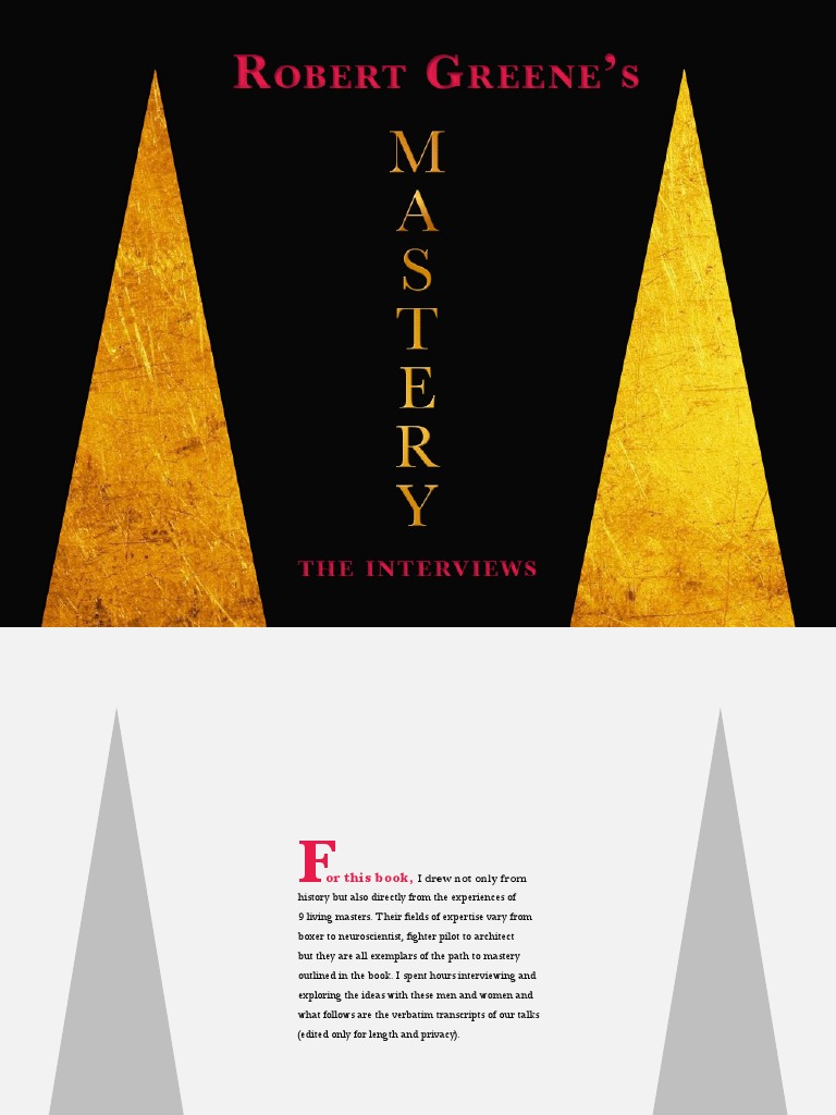 Interviews With Mastery's Living Masters PDF | PDF