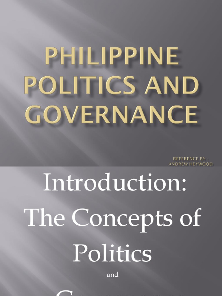 1.1the Concepts of Politics and Governance | PDF | Political Science ...