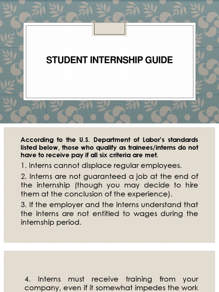 A Comprehensive Guide to Developing a Successful Student Internship ...