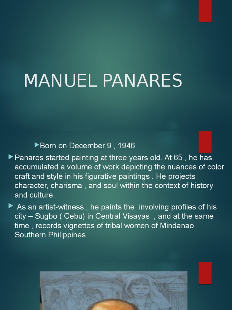 Manuel Panares | PDF | Cebu | Philippines