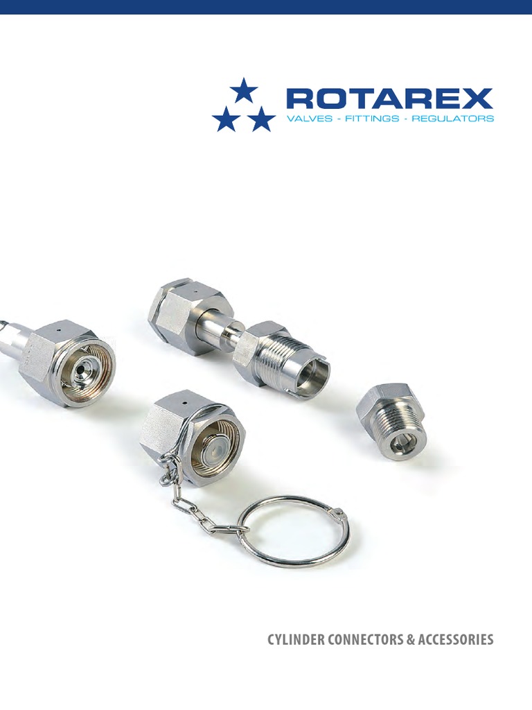 Cylinder Connectors - Rotarex | PDF | Valve | Chemical Elements