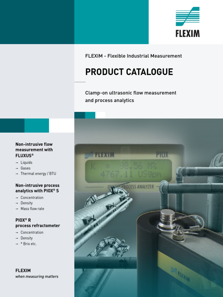 Catálogo Producto Flexim | PDF | Flow Measurement | Ultrasound