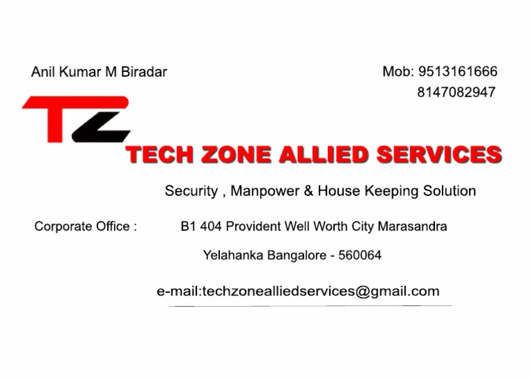 Tech Zone Allied Services Overview | PDF