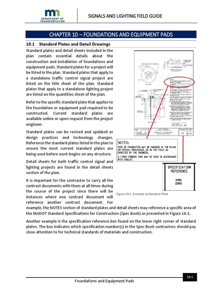 Foundations and Equipment Pads | PDF | Specification (Technical ...