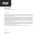 Application Letter For FO1 BFP | PDF