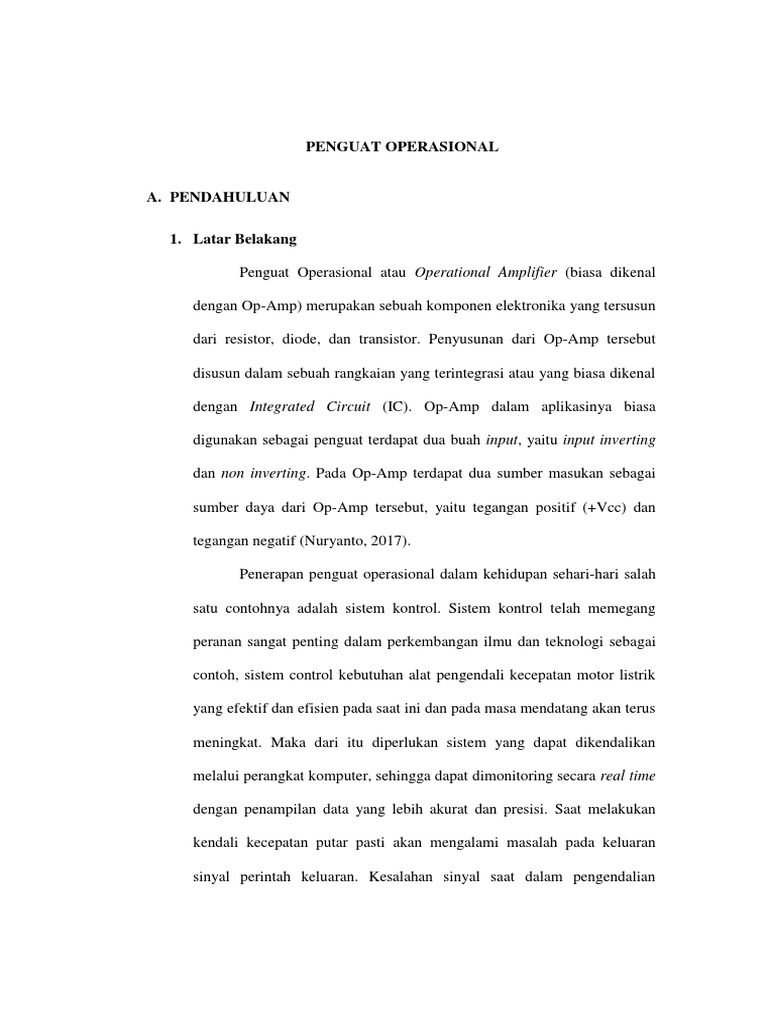 Penguat Operasional | PDF