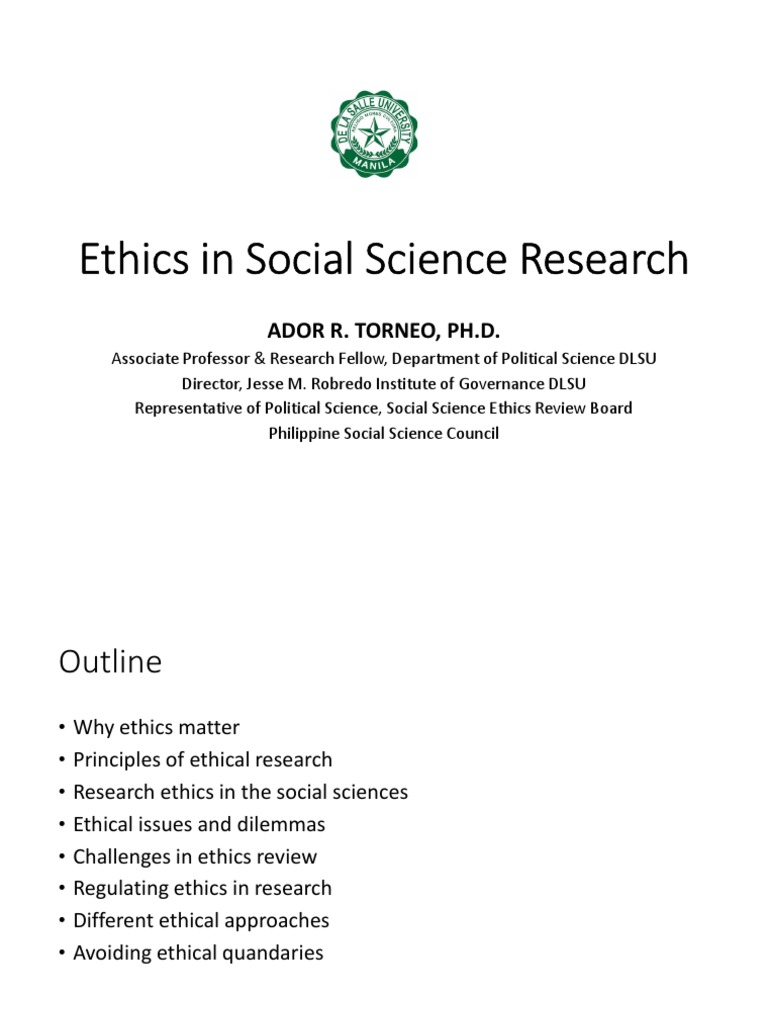 Ethics in Social Science Research | PDF | Institutional Review Board ...