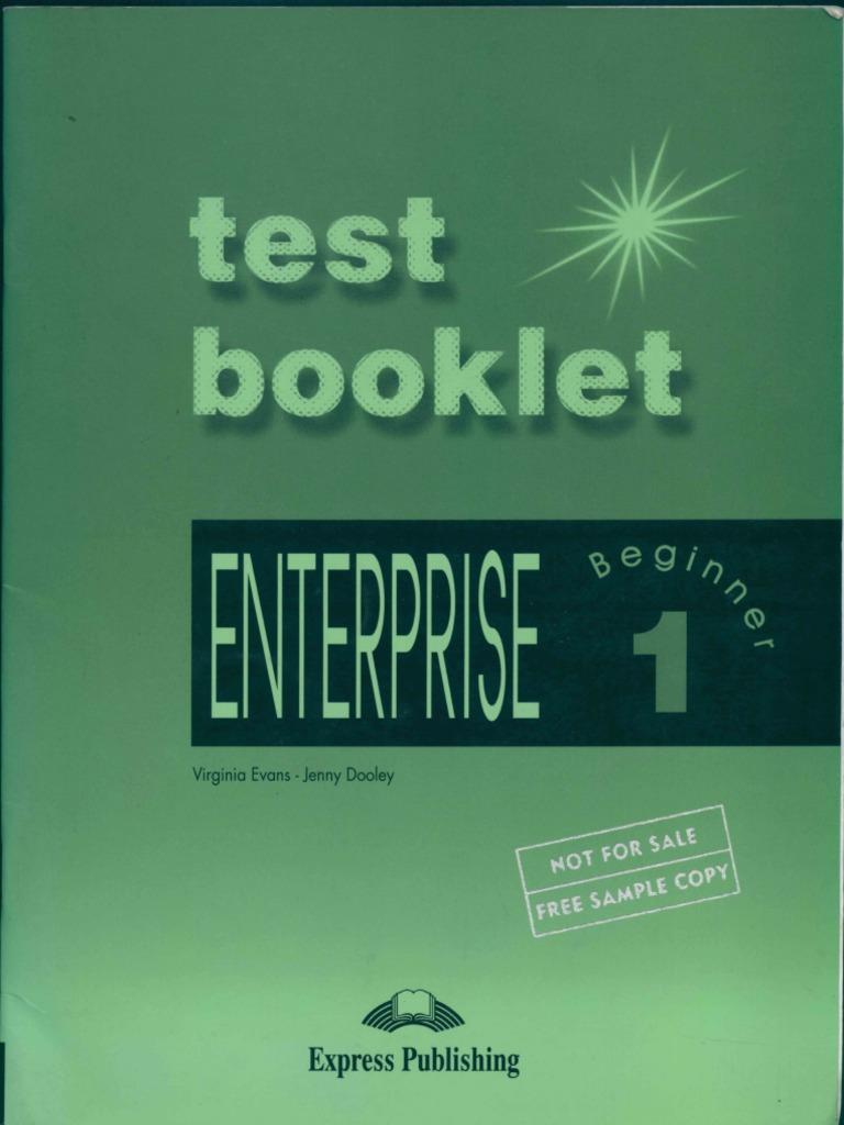Enterprise 1 - Test Booklet PDF | PDF