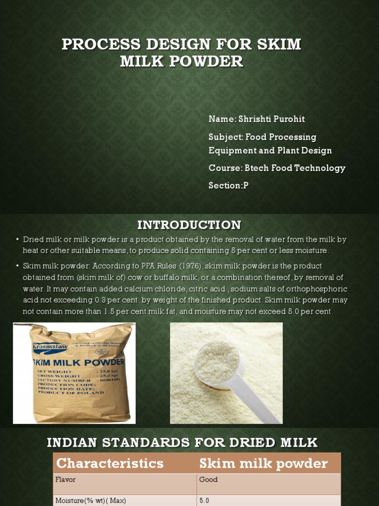 Presentation 1 | Download Free PDF | Powdered Milk | Milk