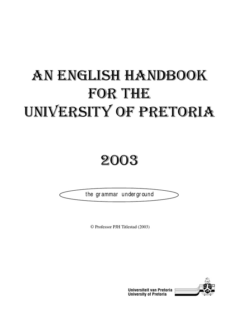 English Grammer Handbook Up | PDF | Grammatical Number | Verb