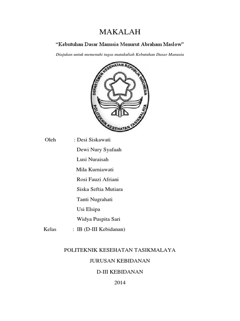 Makalah KDM Maslow Asli | PDF | Karier & Perkembangan | Sains & Matematika