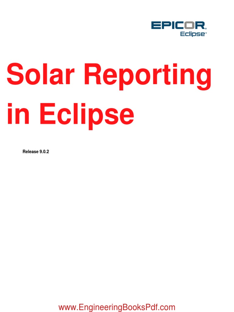 Solar Reporting in Eclipse | PDF | File Transfer Protocol | Inventory