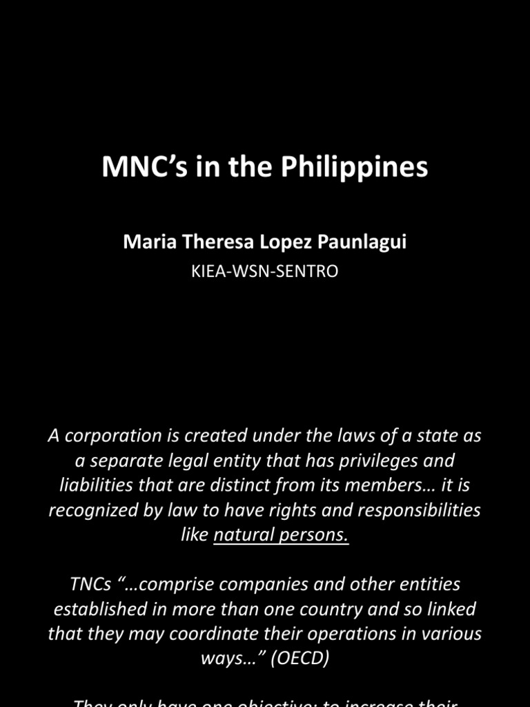 Panel Discussion Philipines | PDF | Foreign Direct Investment | Employment