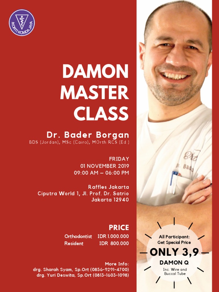 Damon Master Class: Dr. Bader Borgan | PDF