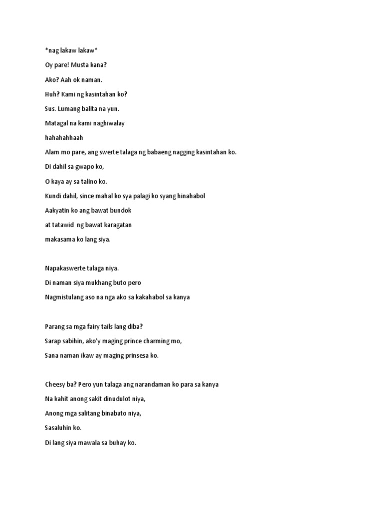 Filipino Monologue | PDF