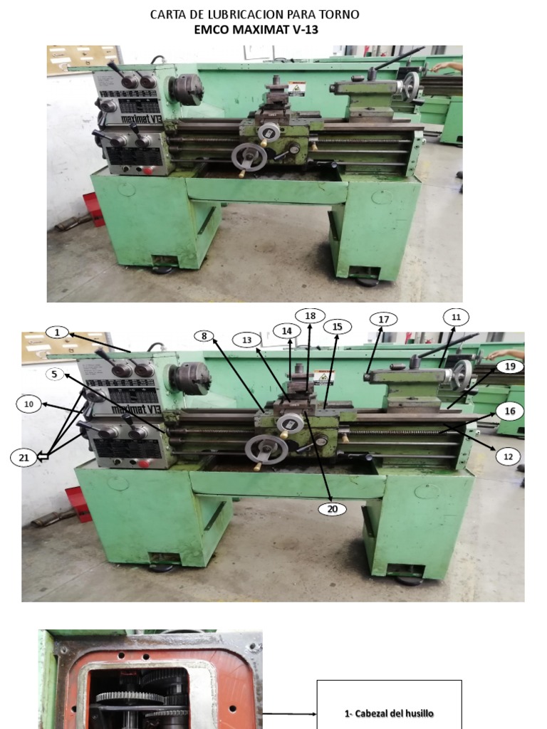 Carta de Lubricacion para Torno | PDF