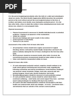 Postpartum Assessment Case Study | PDF | Postpartum Period | Childbirth