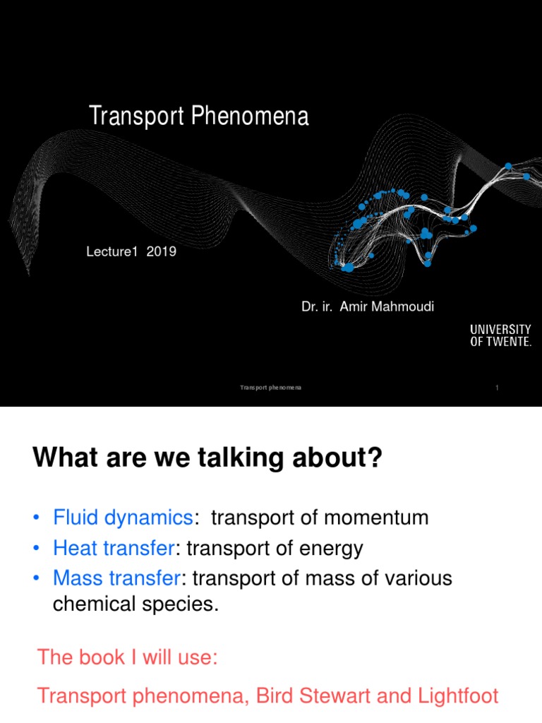 Transport Phenomena 1 | PDF | Transport Phenomena | Diffusion