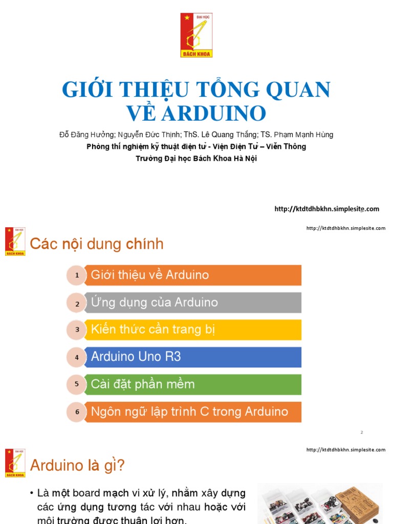 Bài 1 Giới Thiệu Tổng Quan Về Arduino | PDF