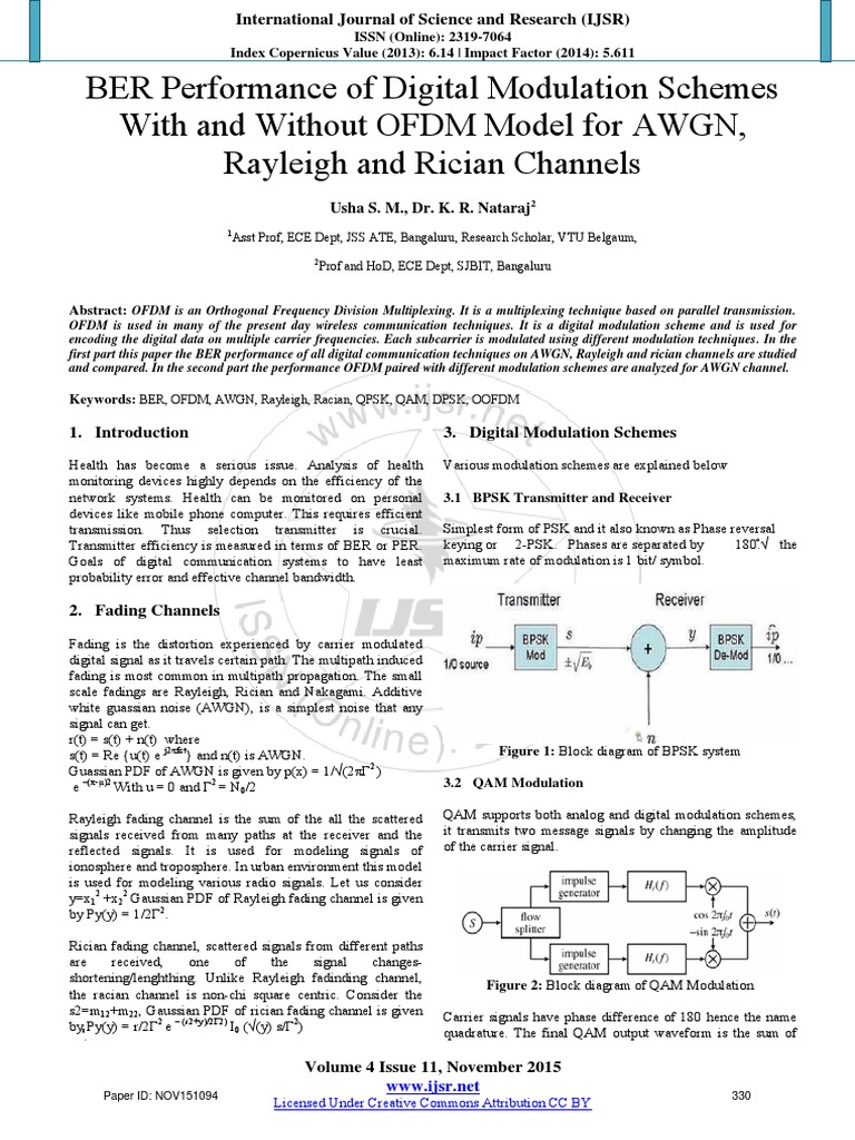 Ber Ofdm Good | PDF | Television | Electrical Engineering