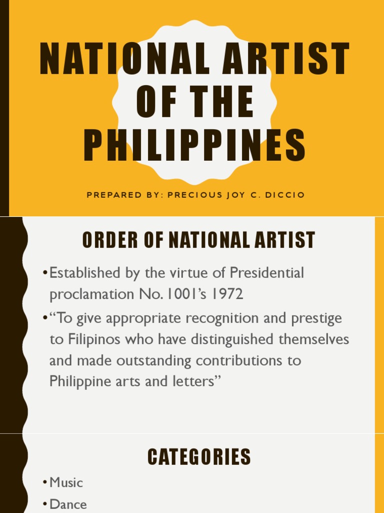 National Artist of The Philippines | PDF | Traditions