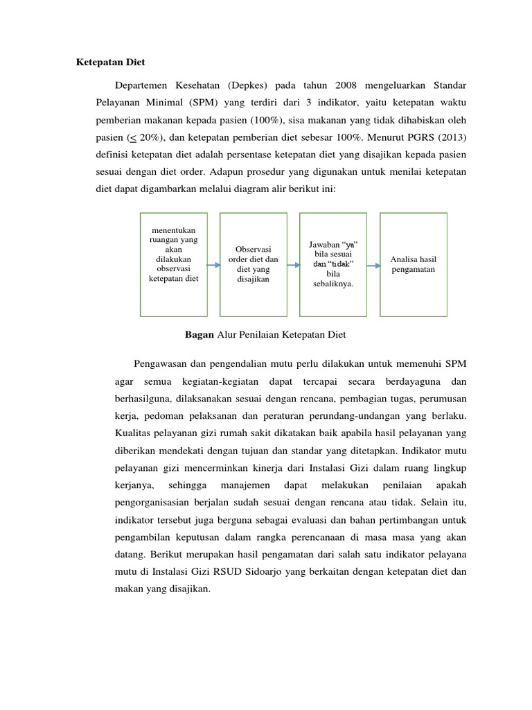 Ketepatan Diet ANALISIS | PDF