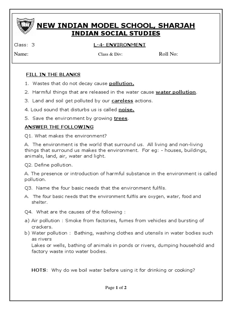 L-4 Environment Notes | PDF