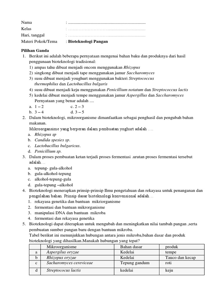 Instrumen Soal | PDF