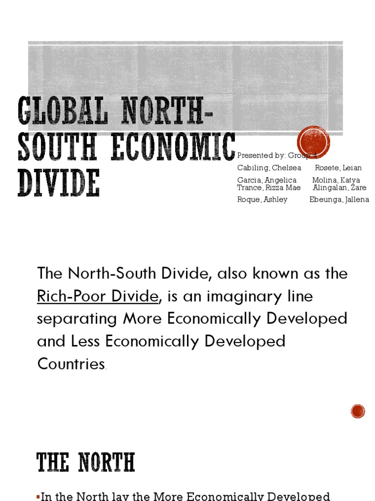 Global North-South Economic Divide | PDF | Belgian Congo | Developing ...
