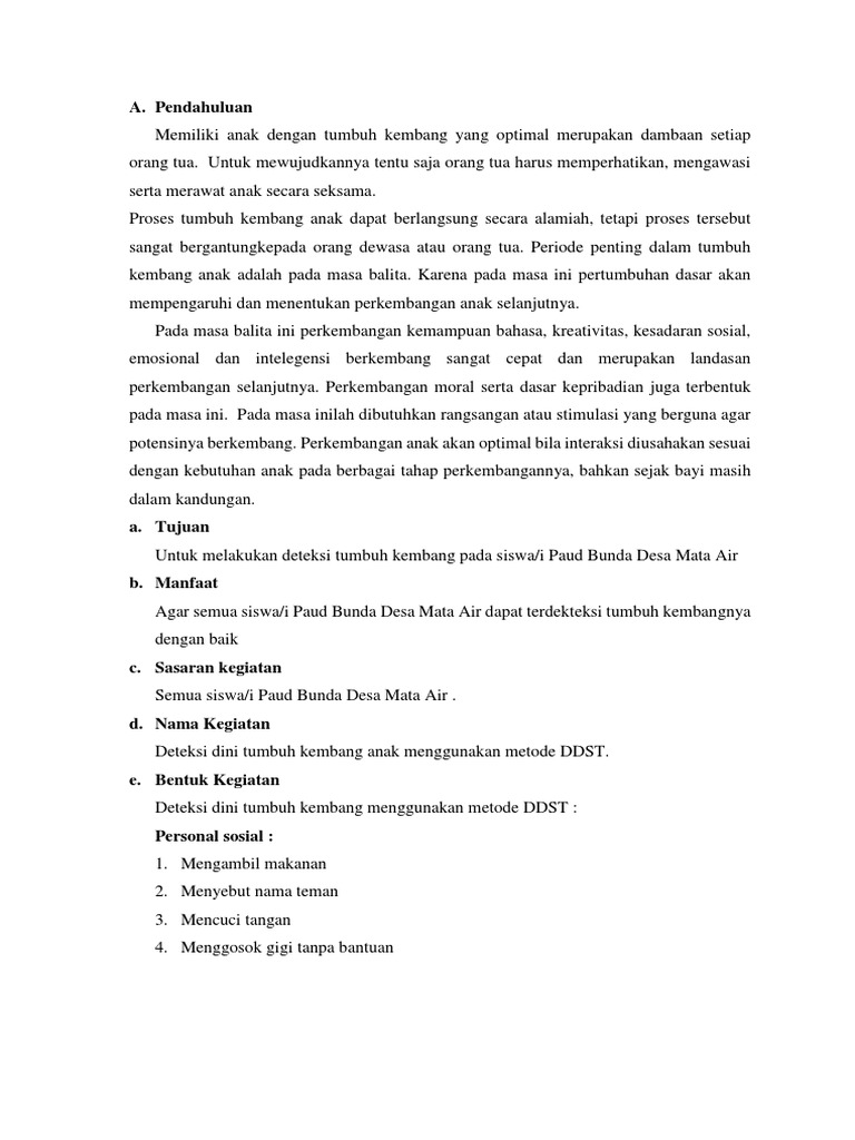 Konsep Dasar DDST | PDF | Sains & Matematika