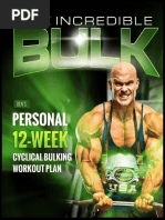 Jay Cutler Workout Routine Spreadsheet | PDF | Physical Exercise | Weight Training