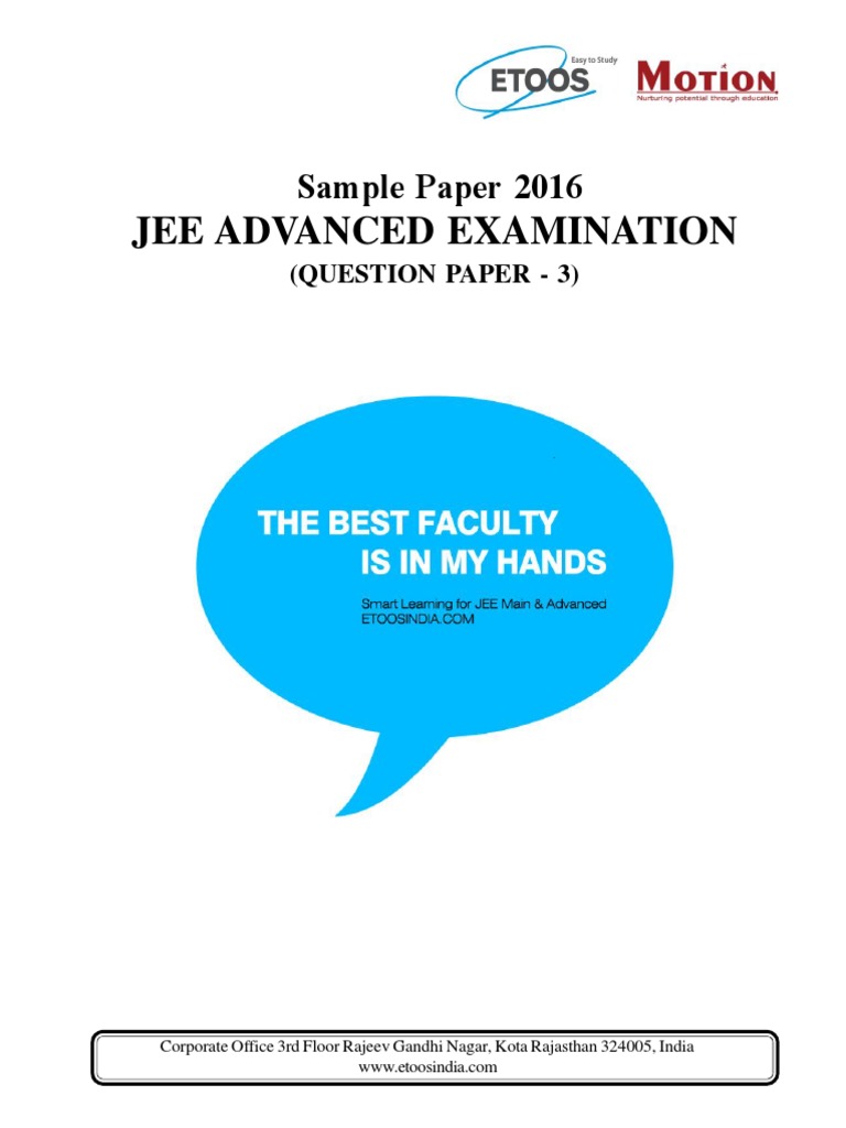 Jee Adv P-Iii | PDF | Lens (Optics) | Physics