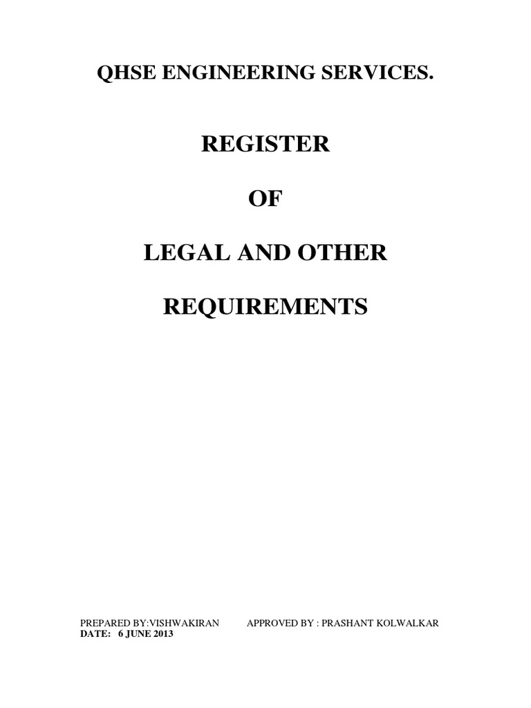 QHSE ENGINEERING SERVICES REGISTER | PDF | Employment | Overtime