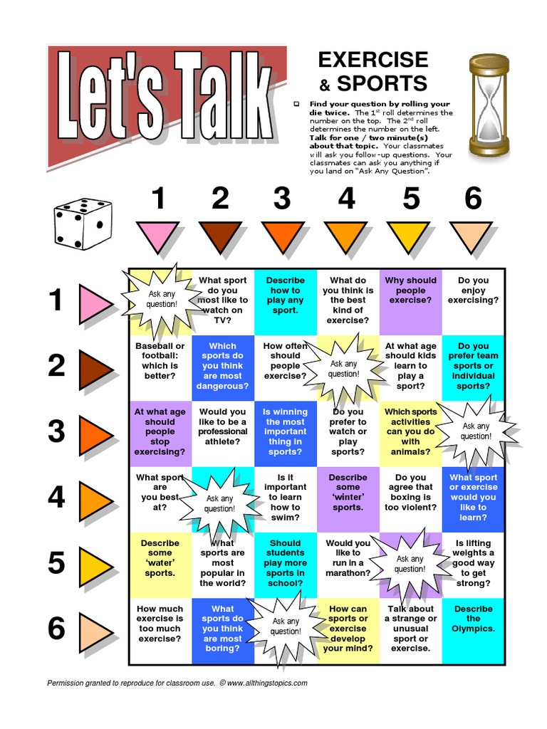 Boardgame Exercisesports PDF | PDF | Sports | Recreation