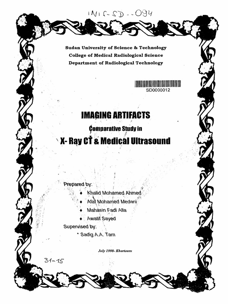Artifacts | PDF | Medical Imaging | Ct Scan