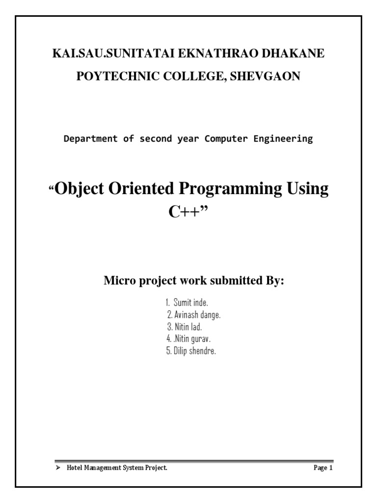 Sy OOP - Proj. Ssi | PDF | Computer Programming | Software