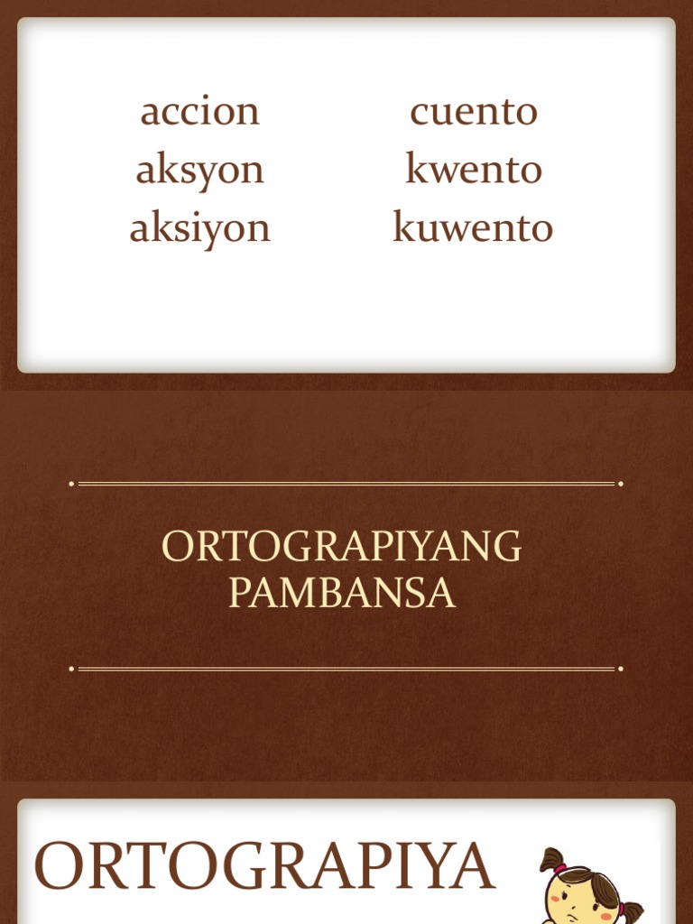 Ortograpiyang Pambansa | PDF