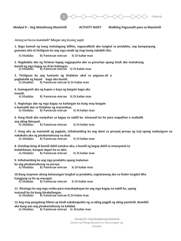 Activity Sheet 9 1 (1) 2 | PDF