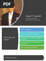 Jose Laurel Biography | PDF | Philippines