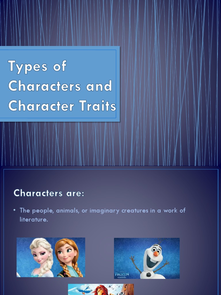 Types of Character and Character Traits | PDF | General Fiction