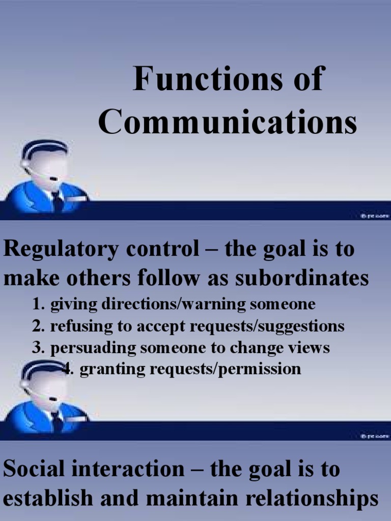 Functions of Communication | PDF