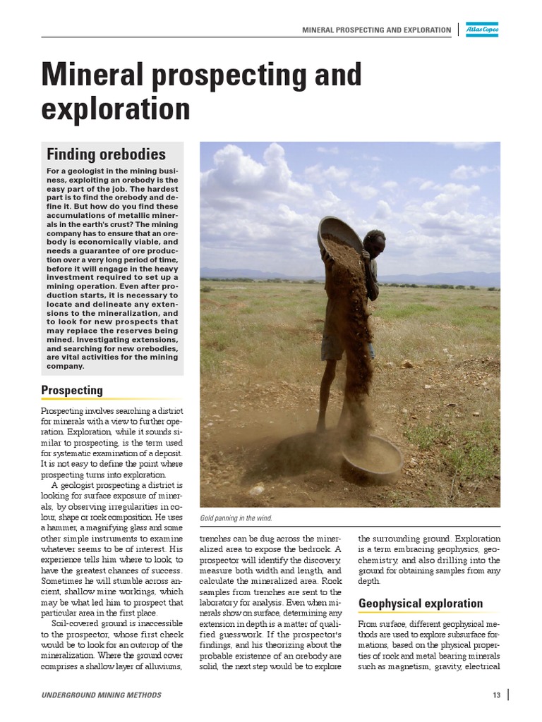 013 Mineral Prospecting and Exploration | PDF | Prospecting | Mining