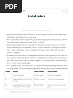 Variable Pizza Order Guide | PDF | Pizza | Sausage