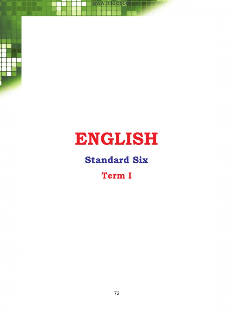 TN 6th STD Eng Book | PDF | Noun | Morphology